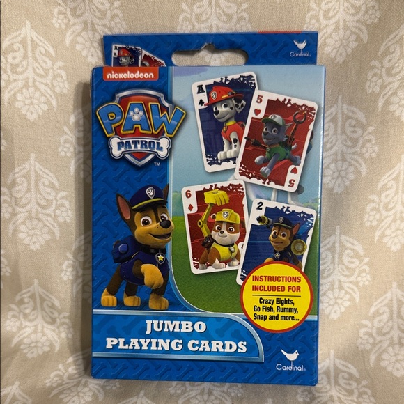 Nickelodeon | Games | Nickelodeon Paw Patrol Blue And Red Jumbo Playing ...